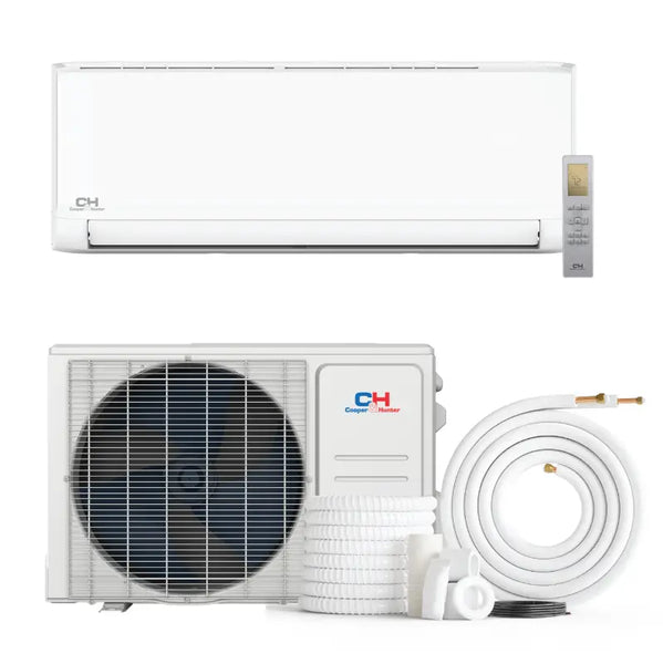 Cooper & Hunter 9,000 BTU 115V Ductless Mini Split AC Wall Mounted ...